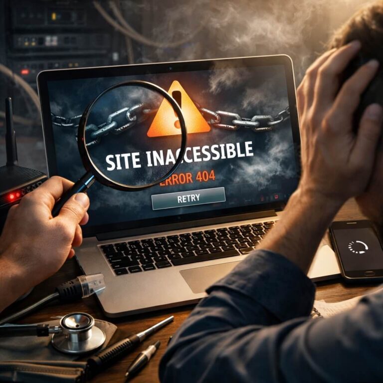 Site inaccessible : causes, diagnostic et solutions rapides - BEW WEB ...